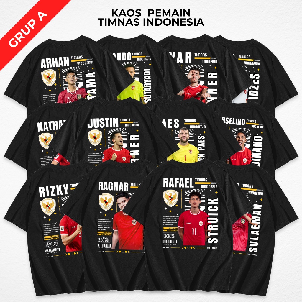 Cocol Store - Indonesian National Team Soccer Shirt With Combed 20s ...