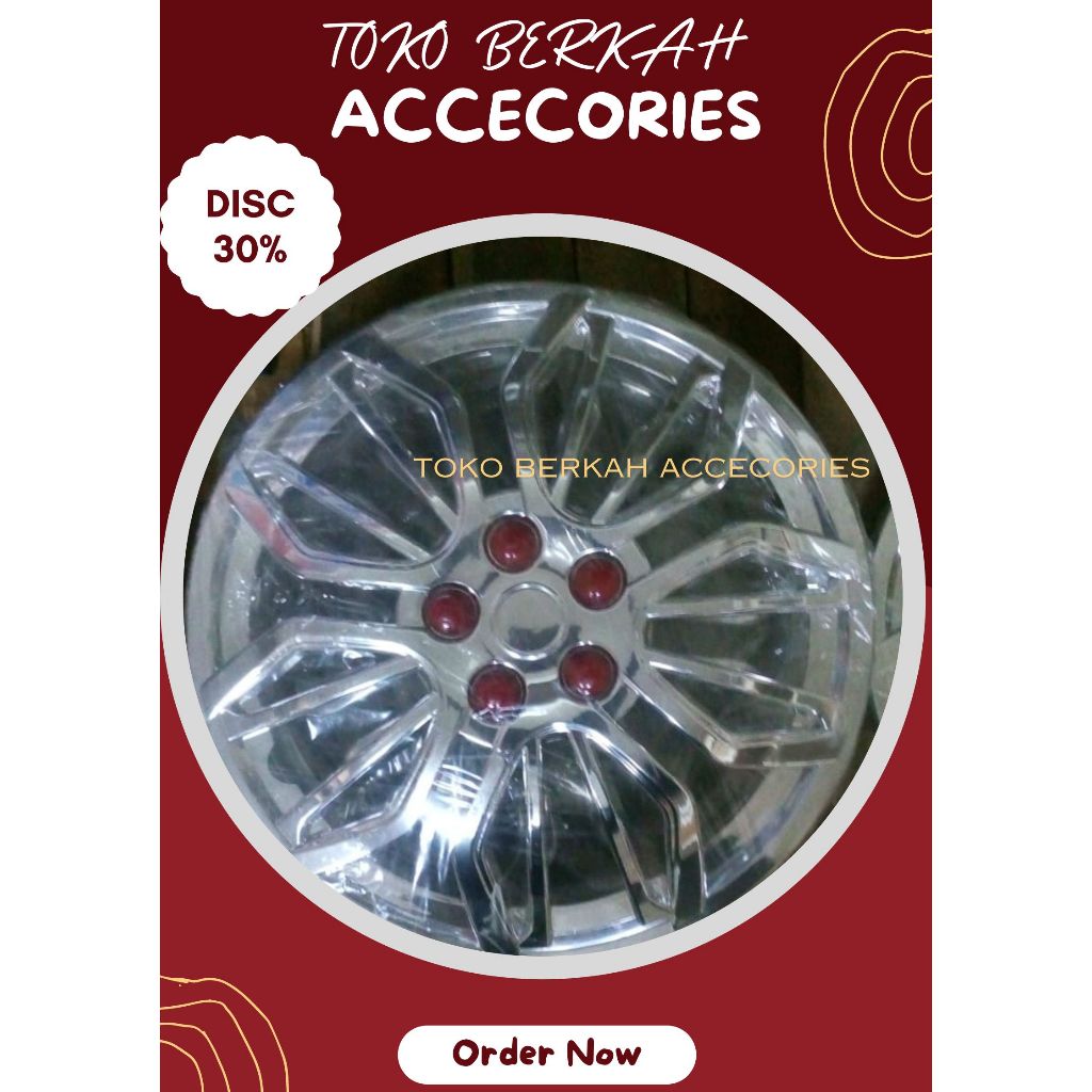 MERAH Car Rim Hub Caps Ring 14 - Car Tin Rim Hubcaps Ring 14 - Car Rim ...