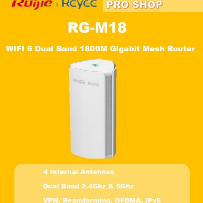 Ruijie rg-M18 Router WiFi Mesh Gigabit Dual Band-Double rg ew 1800M Wi ...