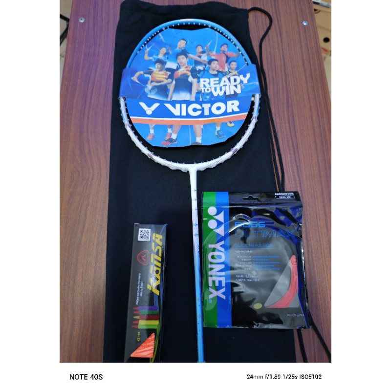 Victor Auraspeed 90F Badminton Racket Free Core | Shopee Malaysia