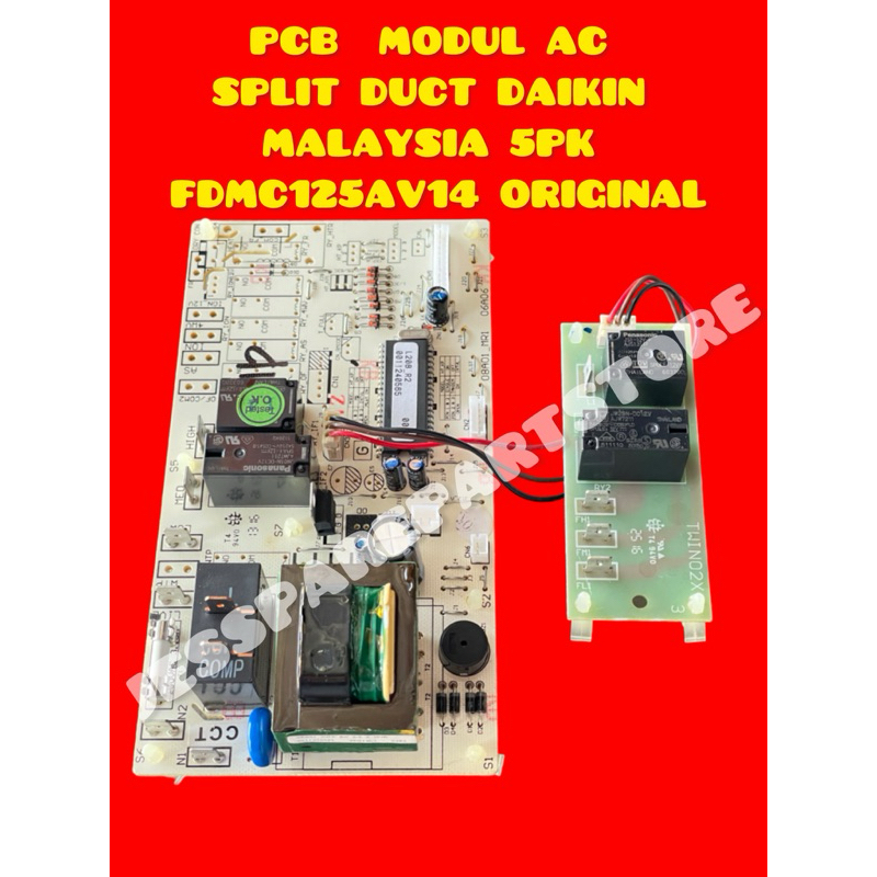 Original DAIKIN MALAYSIA 5PK FDMC125AV14 DUCT SPLIT AC MODULE PCB ...