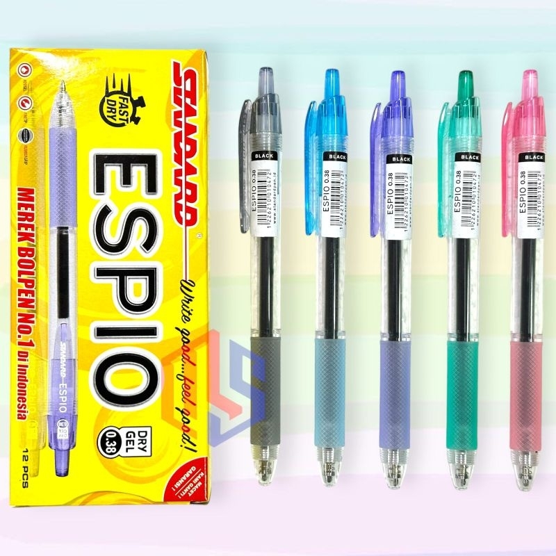 Espio Standard Pens / Ballpoints / Pens (12 Pcs) | Shopee Malaysia