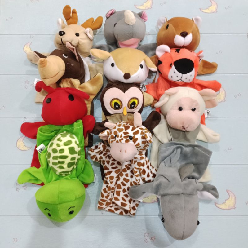 Hand puppet Assorted Animals (12pcs) | Shopee Malaysia