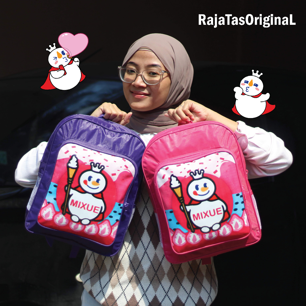 Small Children's Backpack with Mixue Pattern, Cute Pink, Girls' School ...