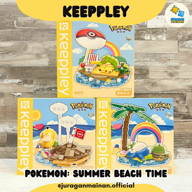 KEEPPLEY TOYS Pokemon Beach Series - Bricks Blocks Building Blocks ...