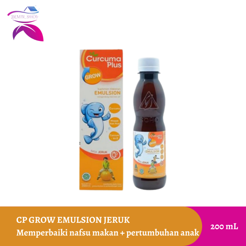 Curcuma Plus Grow Emulsion Orange Syrup Flavor 200ml | Shopee Malaysia