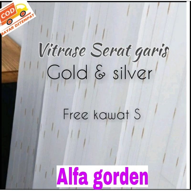 PUTIH White gold fiber vitras/thick blackout fitras/minimalist thick ...