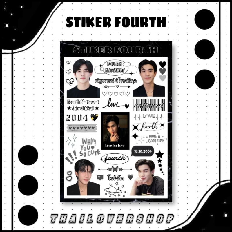Fourth NATTAWAT RAIKANTOPENI THAI ACTOR Sticker | Shopee Malaysia