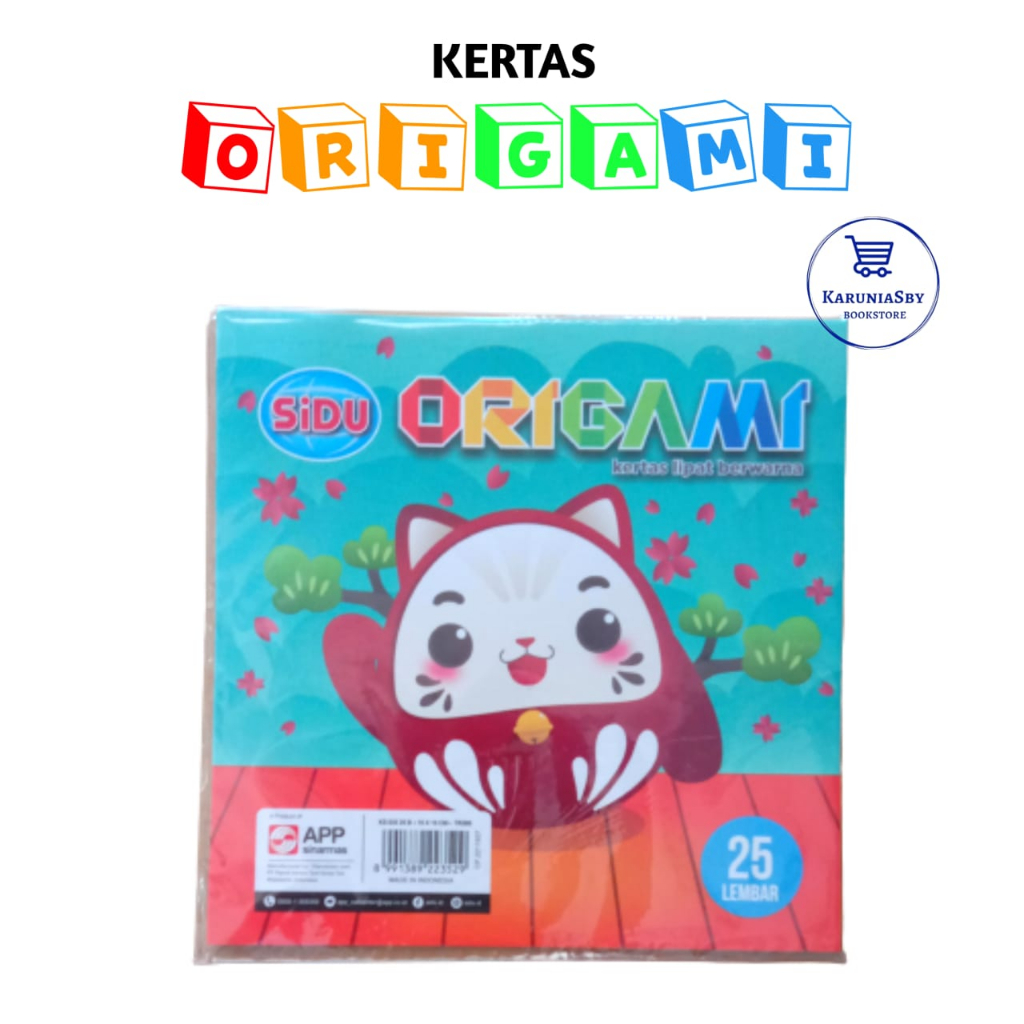 Sidu - Color Origami Paper 16x16-25 Sheets - Pad | Shopee Malaysia