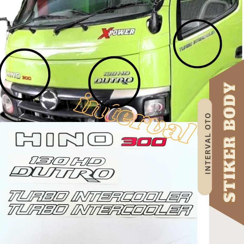 Hino 300 130HD Dutro and Turbo Intercooler Body Sticker | Shopee Malaysia