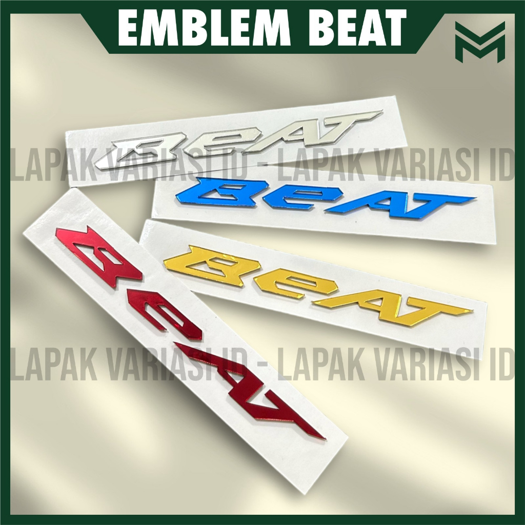 3d Acrylic BEAT EMBLEM SET A Pair (2Pcs) Right Left STICKER Glass Paste ...