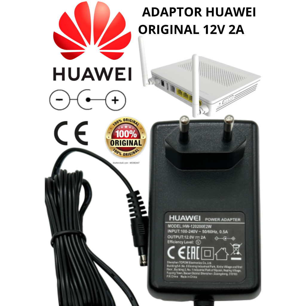 HUAWEI Switching Adapter 12V 2A ORIGINAL ROUTER MODEM CCTV DVR ONT STB ...