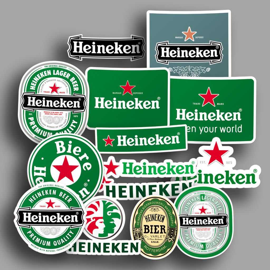 Aesthetic Brand Logo Heineken Sticker For Motorcycle | Shopee Malaysia