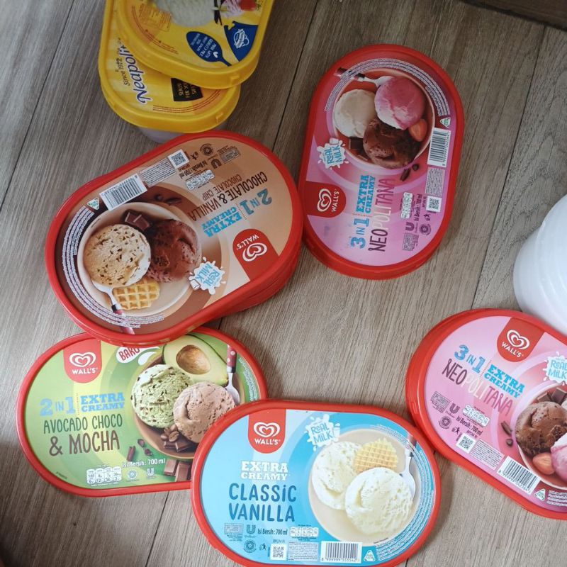 Container for used second hand ice cream jars, multi-purpose ice cream ...