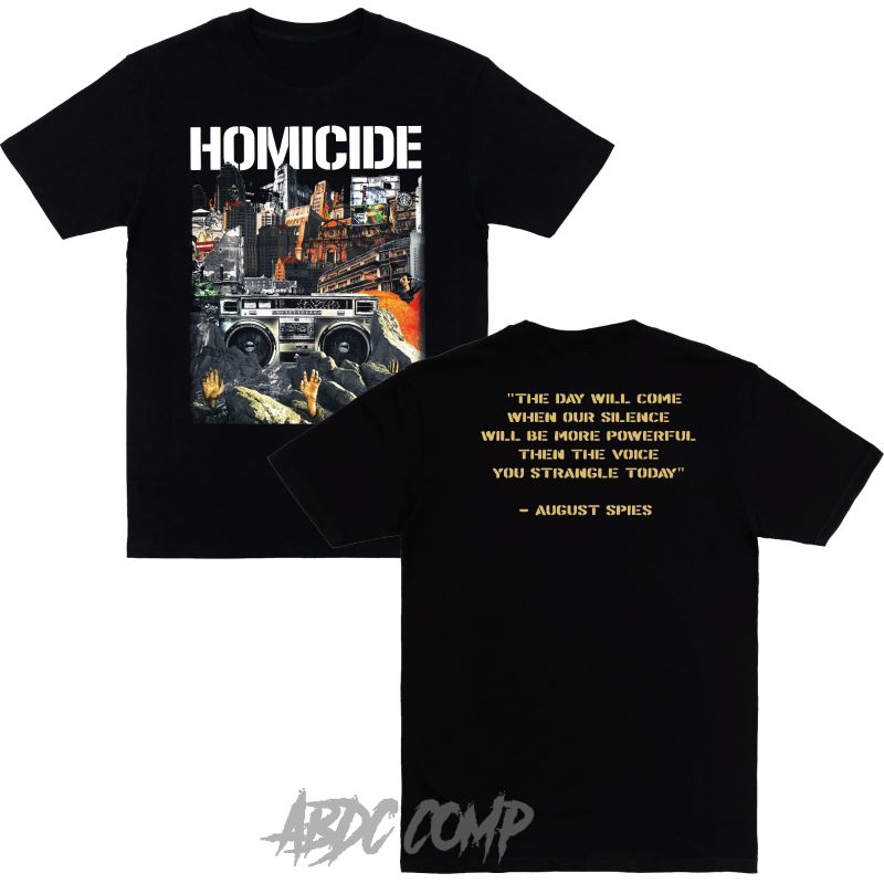 Homicide - Barisan Tombstone Homicide band T-Shirt/metal T-Shirt ...