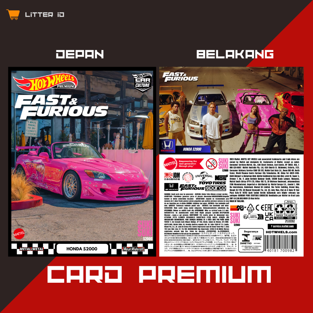 Custom Card Premium Hotwheels Honda S2000 SUKI | Shopee Malaysia