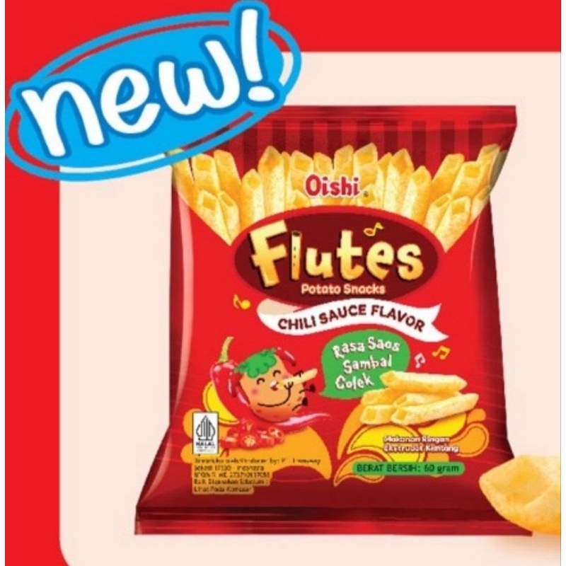 Oishi flutes chili sauce flavor 60gr | Shopee Malaysia