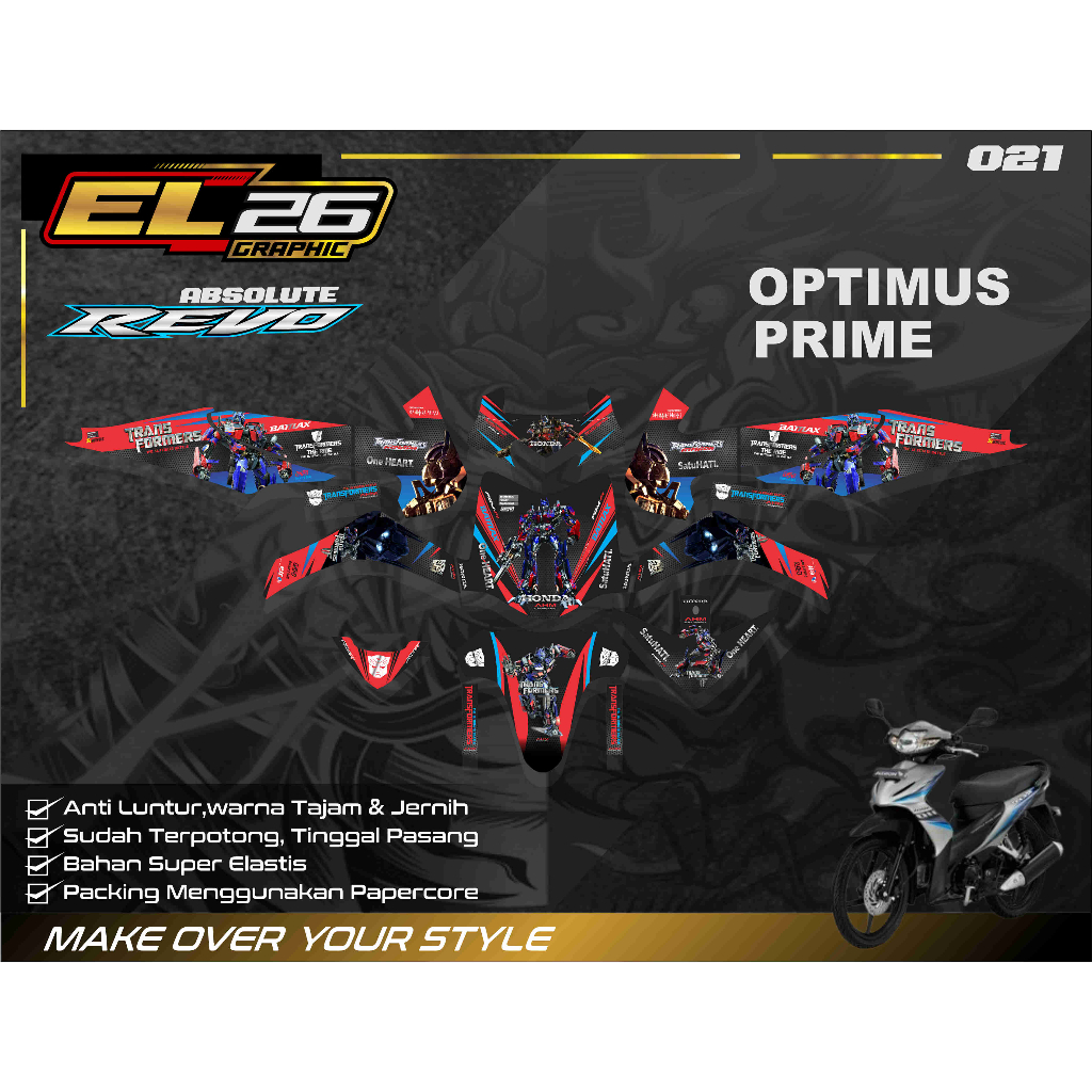 21 Decal Sticker Full Body Revo Absolute - Sticker Full Body Revo ...