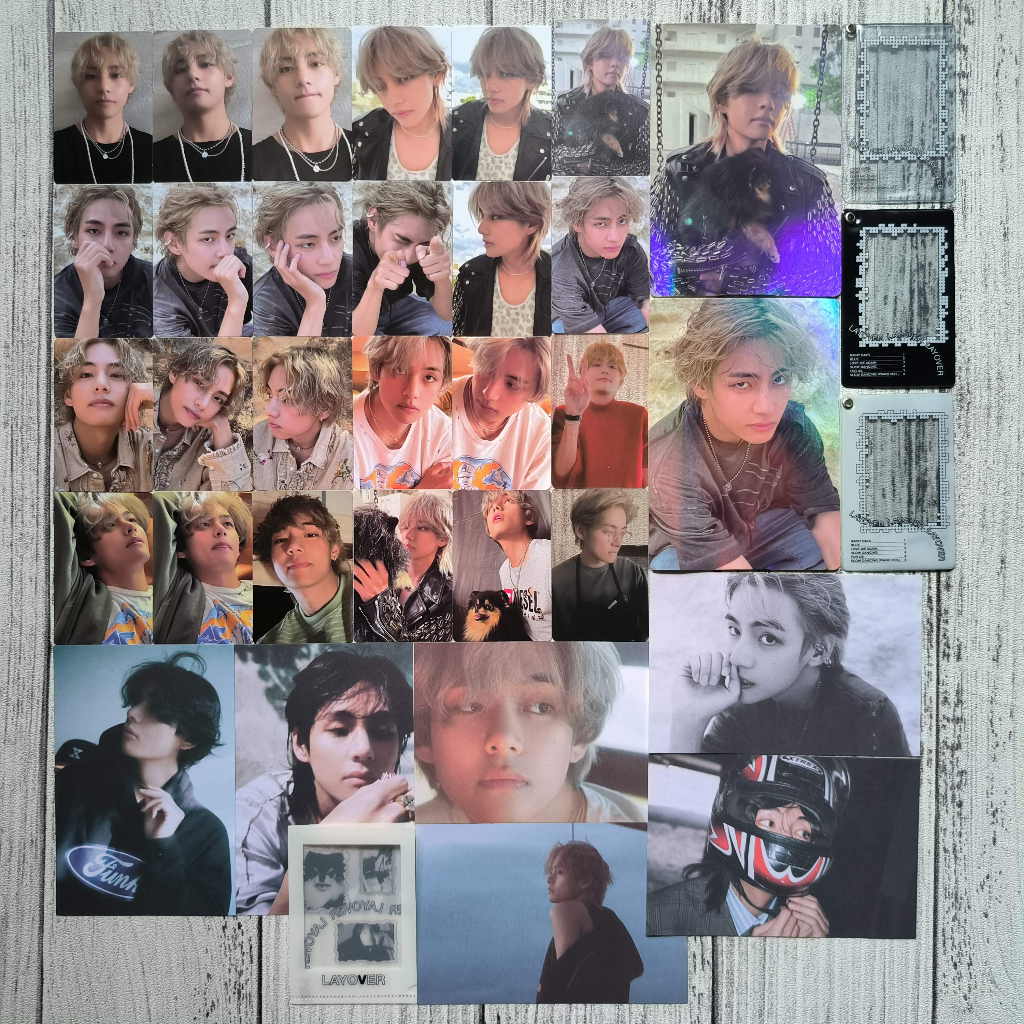 Bts V - LAYOVER PHOTOCARD POSTCARD PHOTO FRAME L-HOLDER TRANSPARENT PVC ...