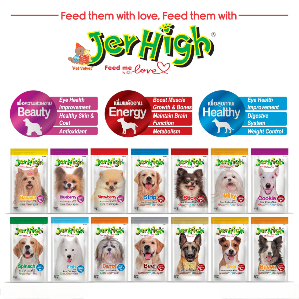 Jerhigh 70g All Variants - Dog Snack/Dog Snack/Dog Treats | Shopee Malaysia