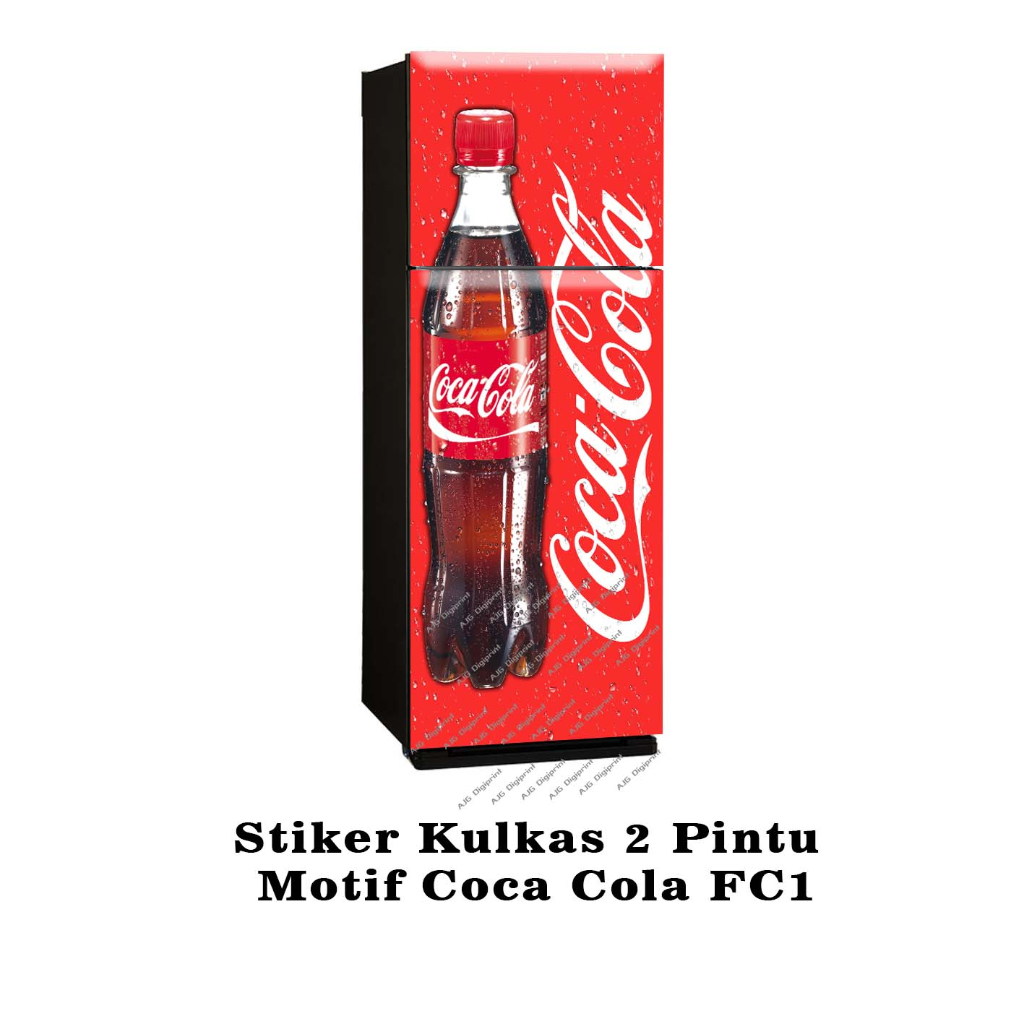 Coca cola custom Refrigerator Sticker 170x60 cm | Shopee Malaysia