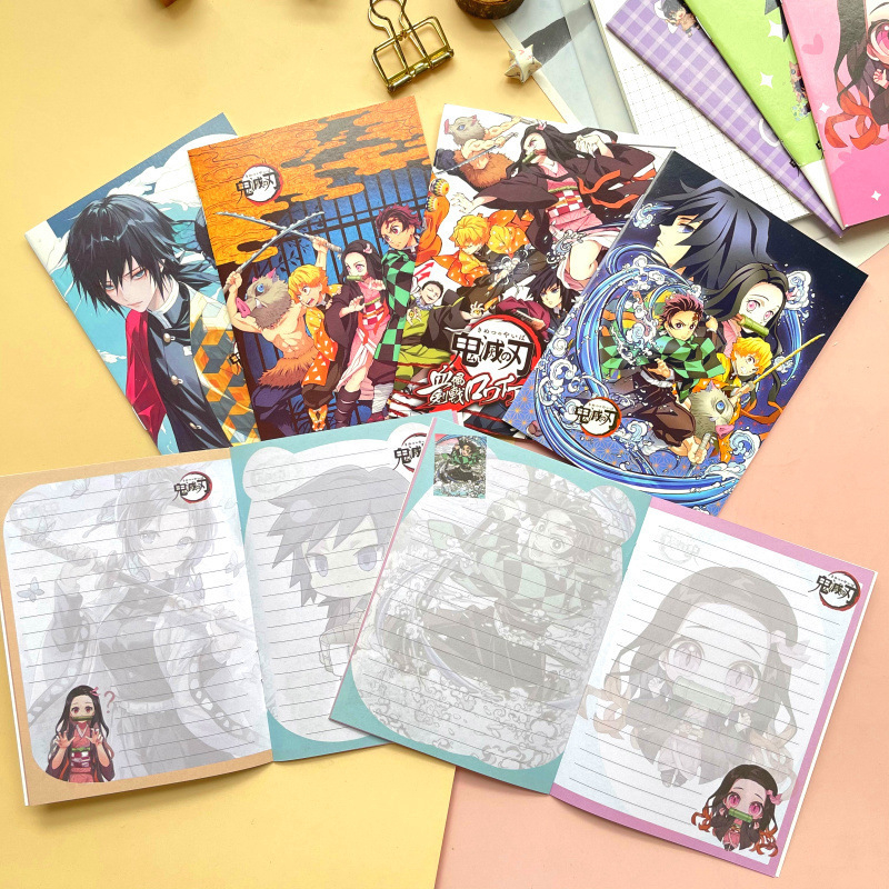 Lucky CAT - MINI NOTE BOOK FULL Color ANIME DEMON SLAYER MINI MEMO BOOK ...