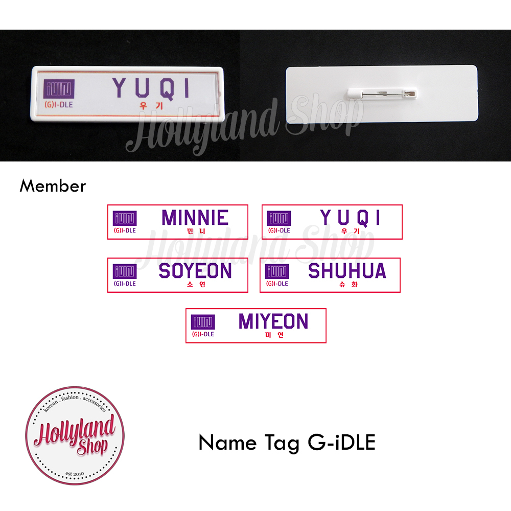 Name Tag G-idle gidle Chest Nameplate (2pcs) | Shopee Malaysia