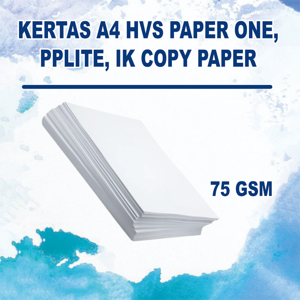 Paper A4 HVS 75 GSM PAPER ONE, PPLITE, IK COPY PAPER | Shopee Malaysia