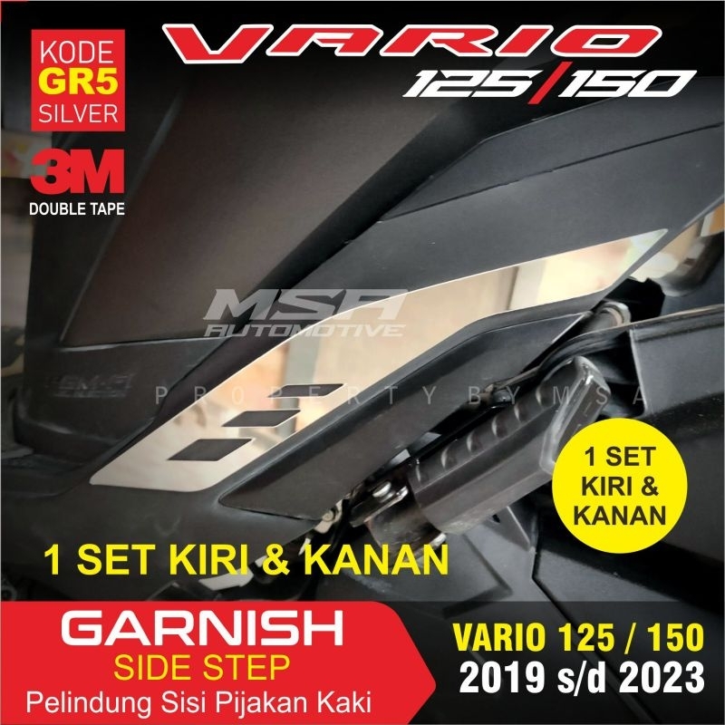 2023 vario 125 side step protector side step garnishes. | Shopee Malaysia