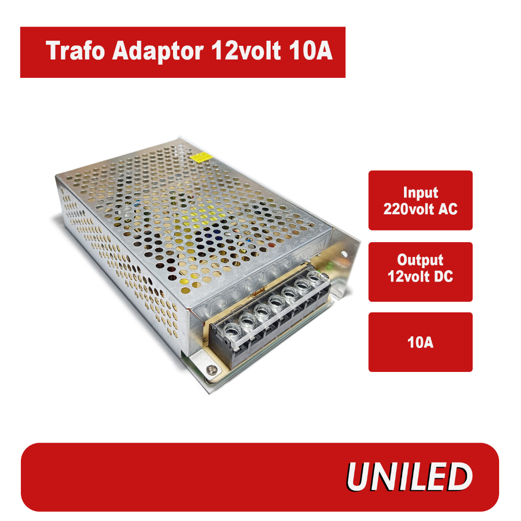 Adapter 10A 12volt / Transformer 10A 12volt / switching power supply ...