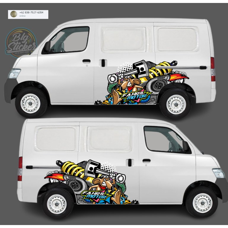 Granmax VAN DECAL Car Side STRIP Sticker Variations Of THAI Character ...