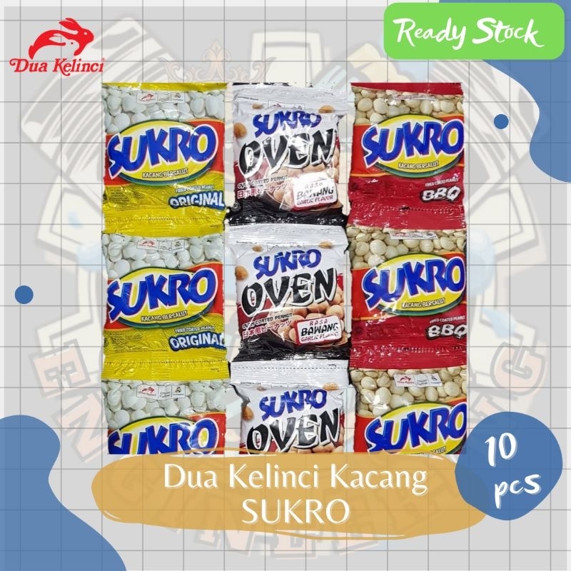 Two Rabbits Peanut Sukro Renceng contains 10 psc | Shopee Malaysia