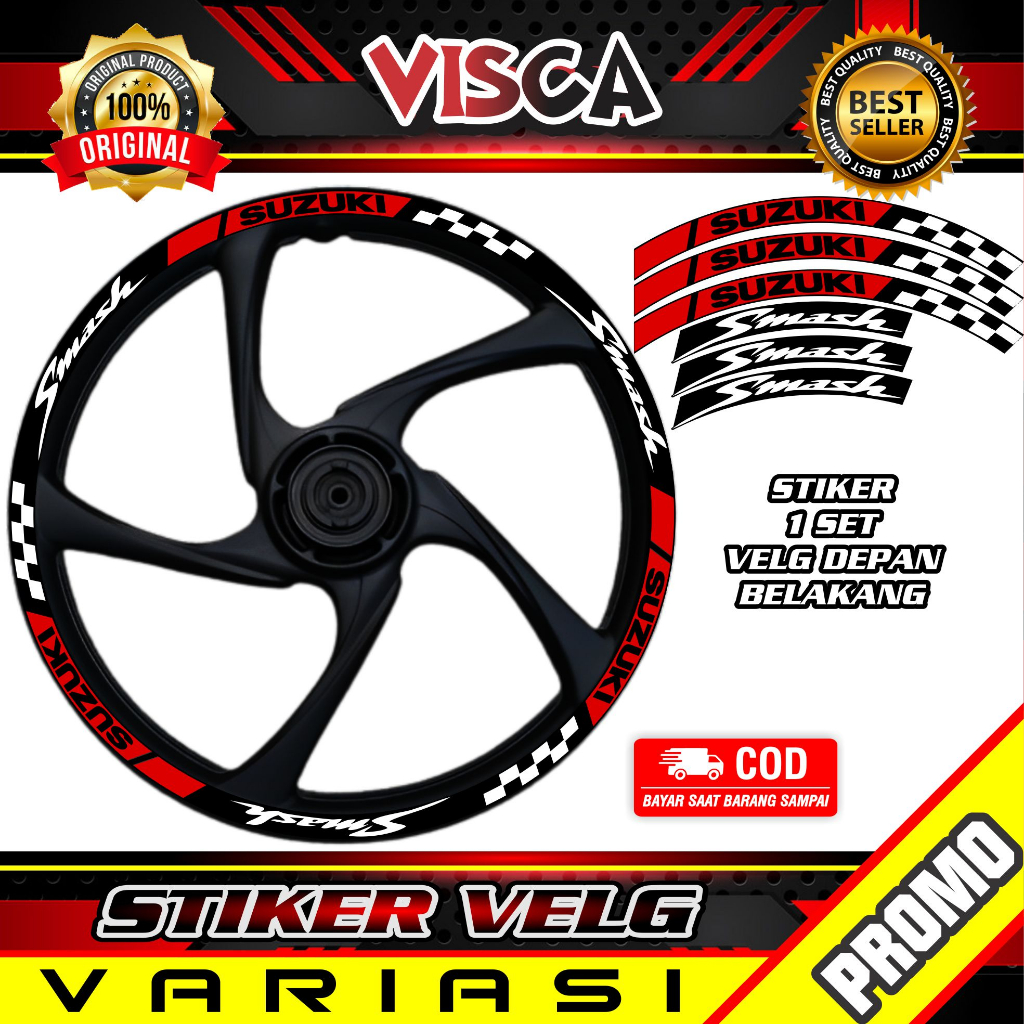 Motorcycle Rim List Rim Stickers Smash Racing Flag Wheel Stickers ...