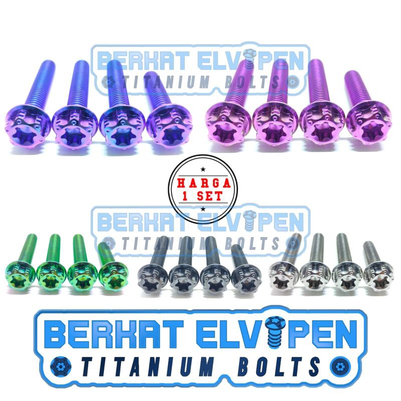 Titanium Gear Head Bolts for Nmax New 2020 Aerox Lexi Gr5 Axle Krengkes ...
