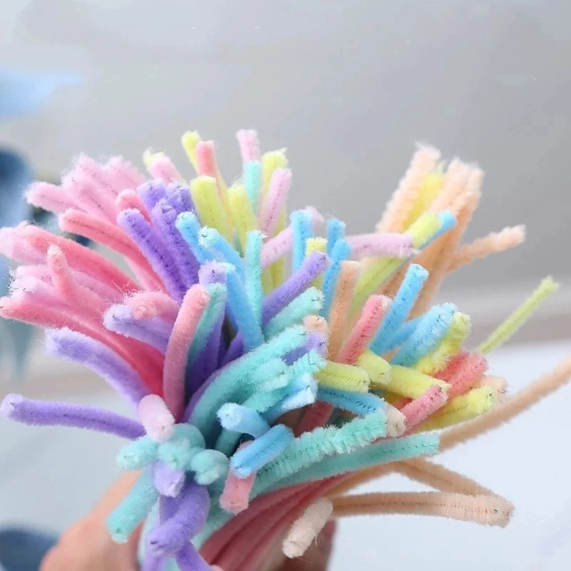 (isi 10 Sticks) mercy Feather Wire/pipe cleaner/Craft Materials/diy ...