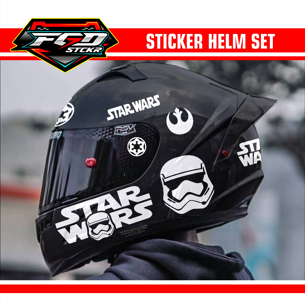 Helmet Sticker - CUTTING STRWARS Sticker SET For Helmet | Shopee Malaysia
