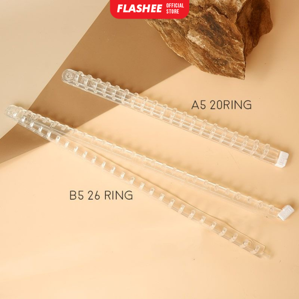 Flashee Ring Binder DIY Ring Binding Clip Ring Binding Strip DIY A5 B5 ...