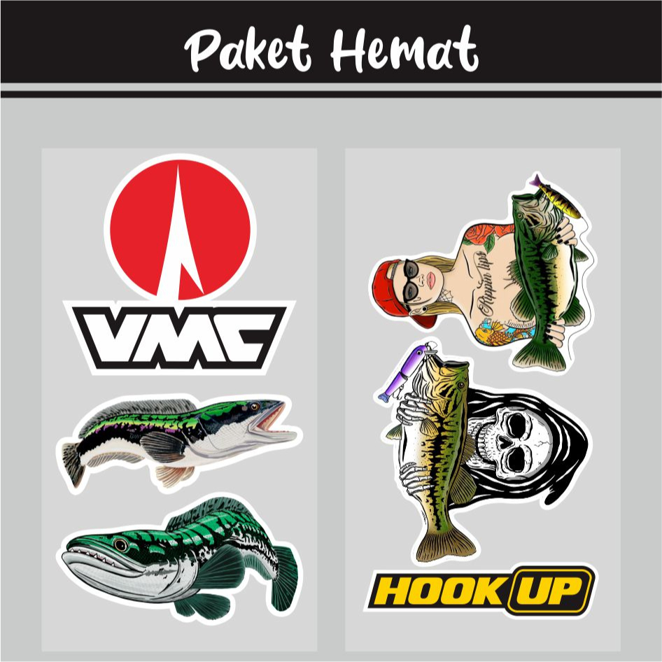 Fishing Sticker Sticker Fishing Mania Cutting Sticker Brand Fishing ...