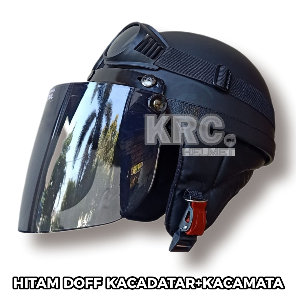 Helmet Chips Bogo Retro Classic Adult Flat Glass+Glasses Chips/Helmet ...