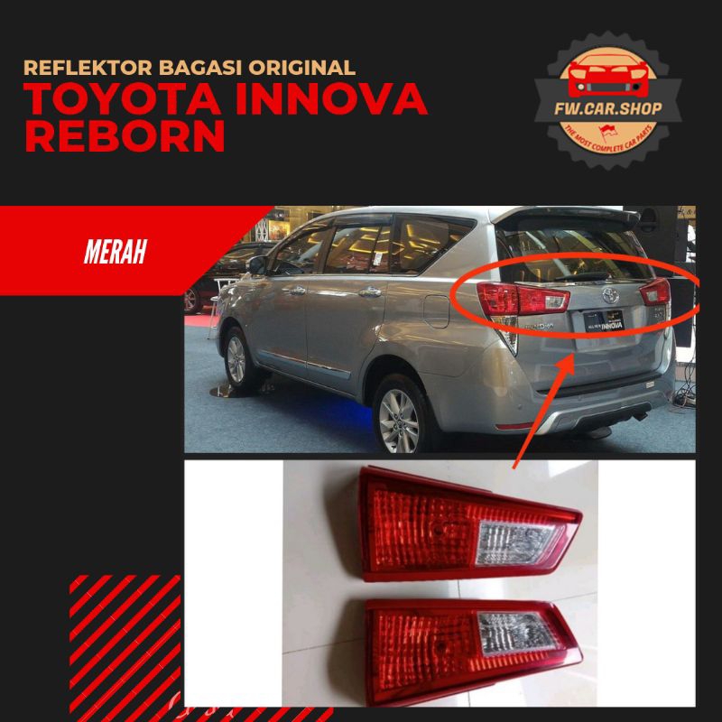 Original TOYOTA INNOVA REBORN LUGGAGE REFLECTOR | Shopee Malaysia