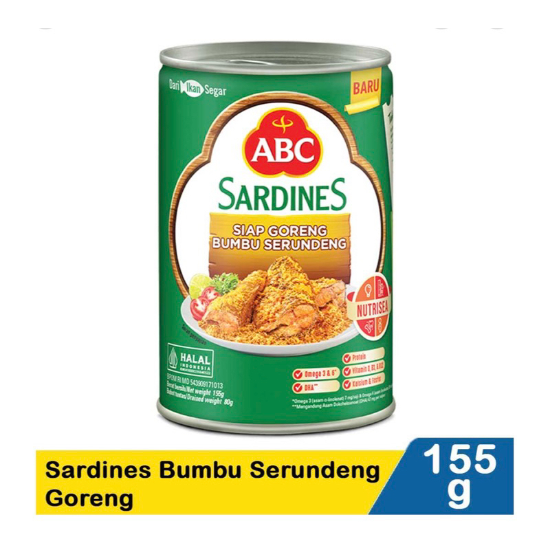 Abc Sardines Fried Serundeng Seasoning 155g | Shopee Malaysia