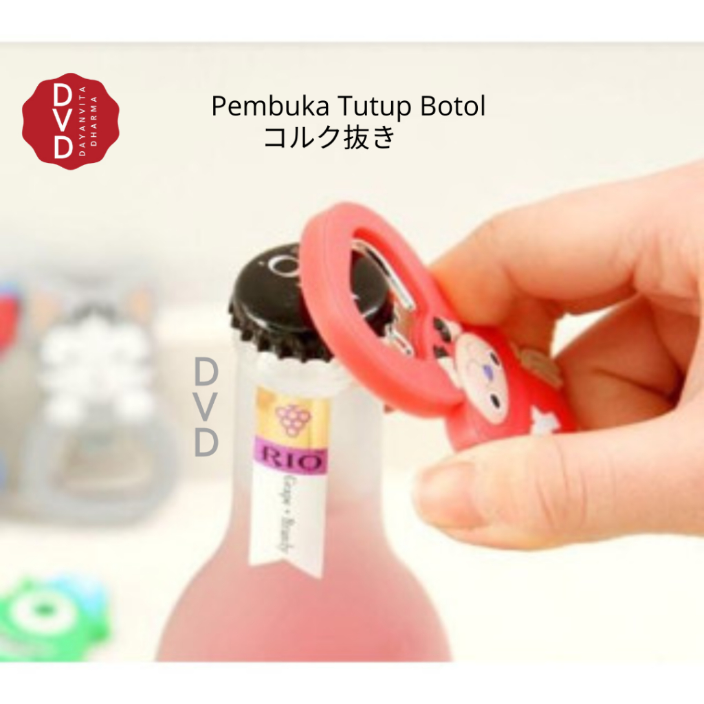 Bottle Cap Opener With Magnet Motif Assorted Cute Cartoon Characters ...