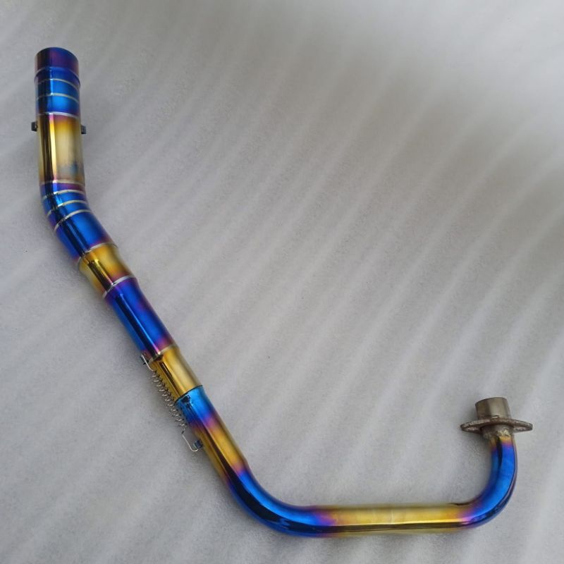Yamaha Y15zr - y15 - LC 135 Blue gold 28mm full Exhauset Pipe Piping ...