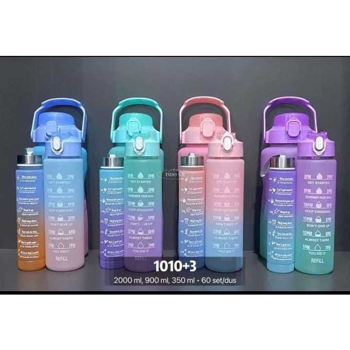3 In 1 Drinking Bottle with Viral Birthing Bottle 2 Liter 1 Liter 500ML ...
