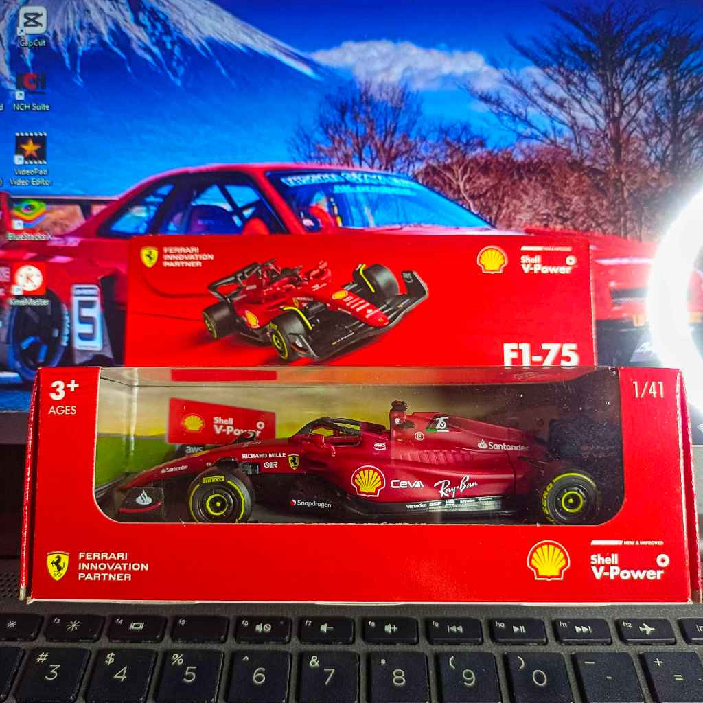 Diecast FERRARI FORMULA 1 F1-75 SHELL ORIGINAL 2023 | Shopee Malaysia