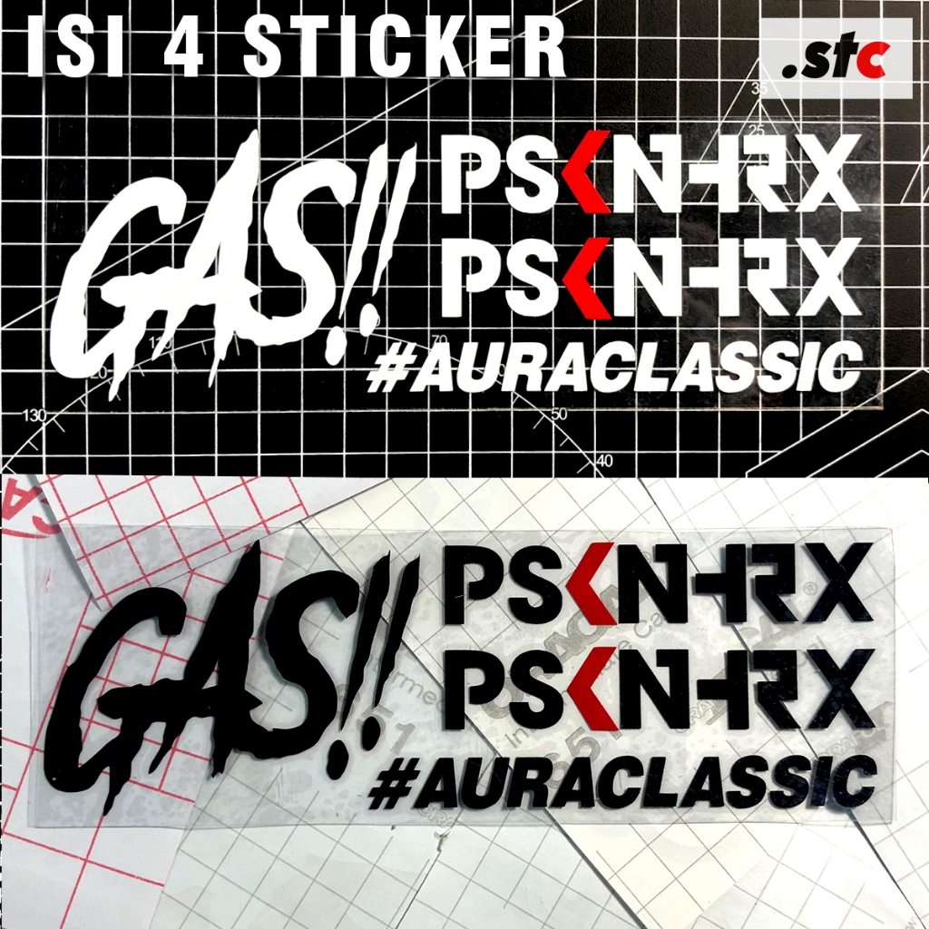 (Get 04 Stickers) PSKN HRX Pack Set - Gass Cutting sticker Motorcycle ...