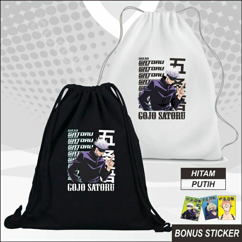 Gojo Satoru Jujutsu Kaisen Japanese Manga V4. Anime Carrying Drawstring ...