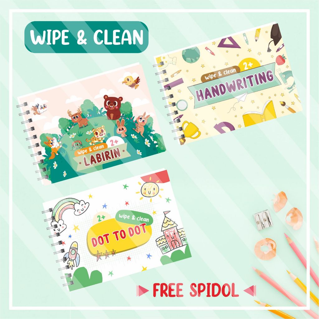 Wipe AND CLEAN BUSY BOOK/QUIET BOOK/TODDLER KIDS ACTIVITY BOOK/Children ...