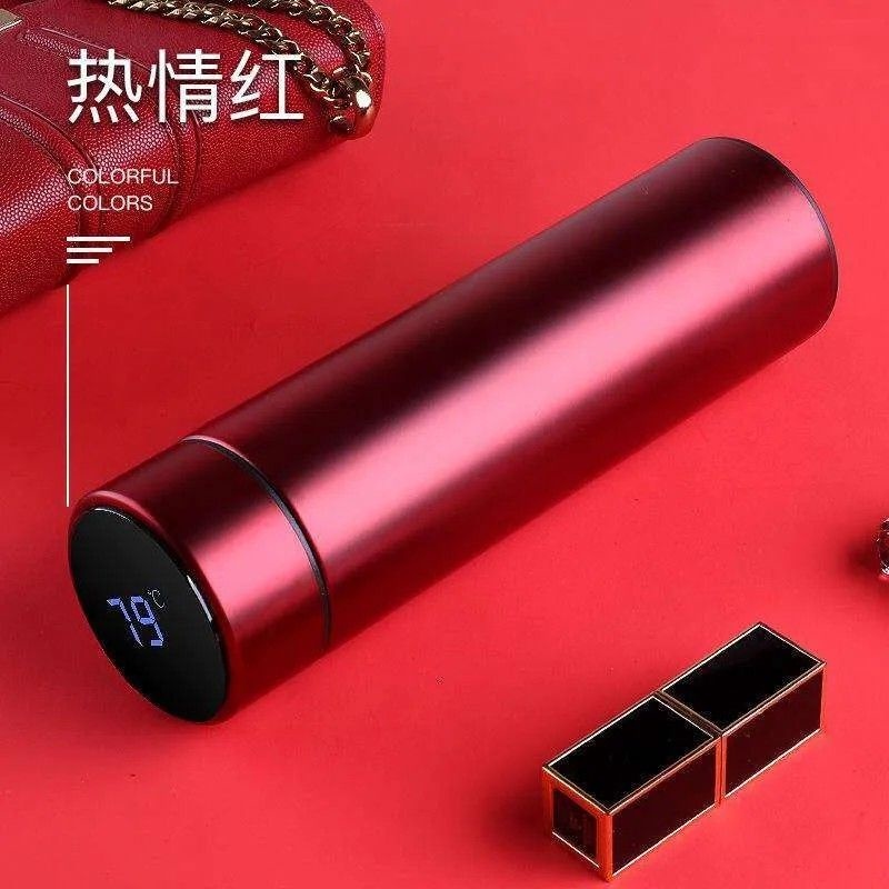 TERMOS Hot Water Thermos LED Temperature Display Thermos Stainless ...