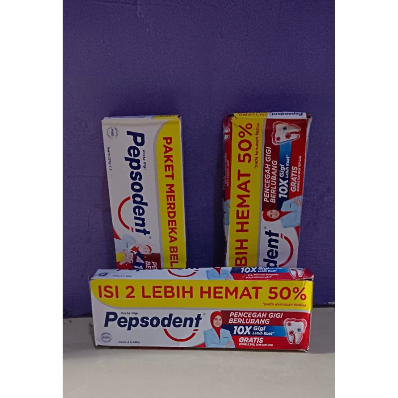 Pepsodent jumbo 225g Pepsodent Toothpaste 1box Contains 2 Pepsodent ...